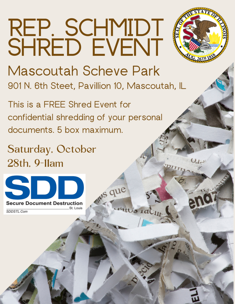 FREE Shred Event in Mascoutah Saturday! - Kevin Schmidt